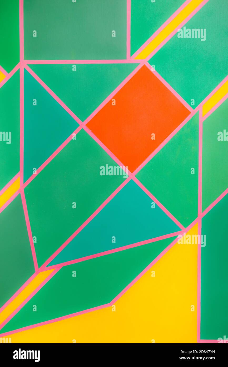 Geometric shape artwork painting pastel hi-res stock photography and ...