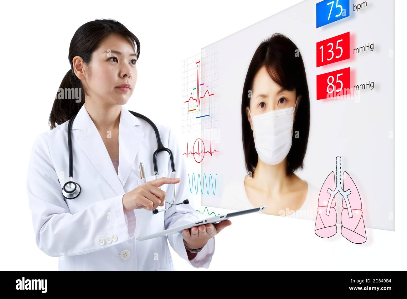 Futuristic remote medical assistance Stock Photo - Alamy