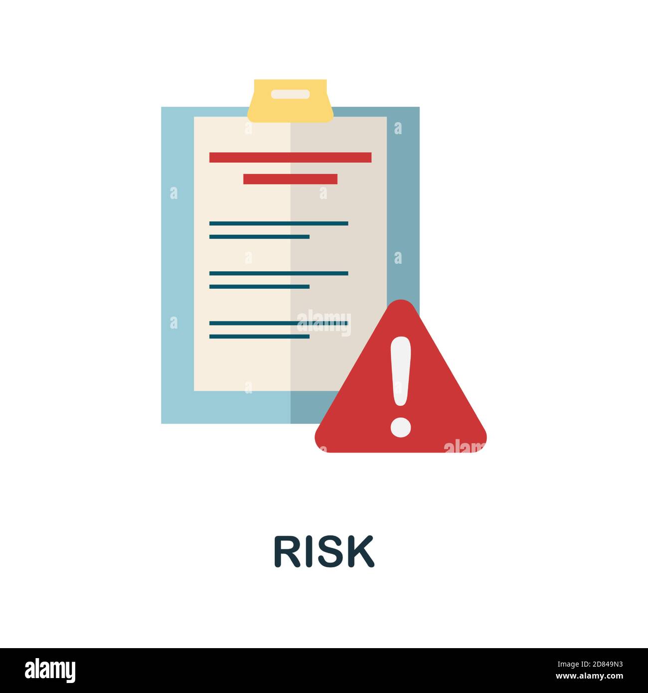 Risk icon. Simple element from core values collection. Creative Risk ...