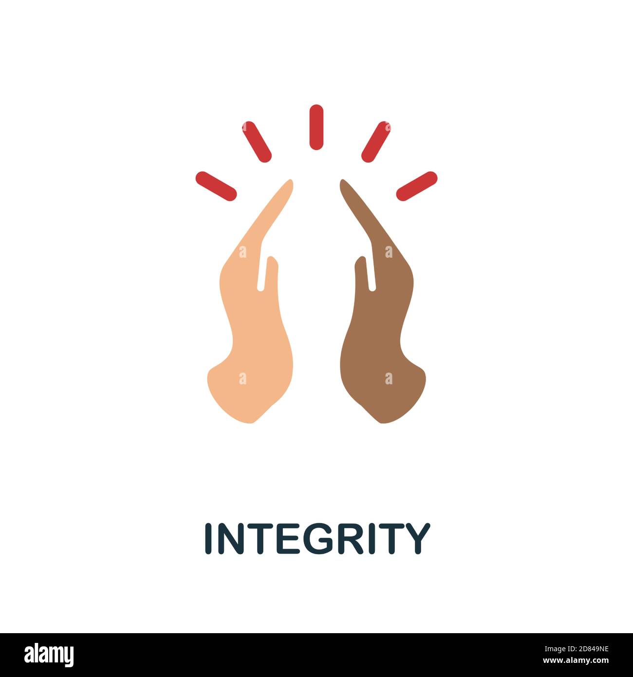 Integrity icon. Simple element from core values collection. Creative ...