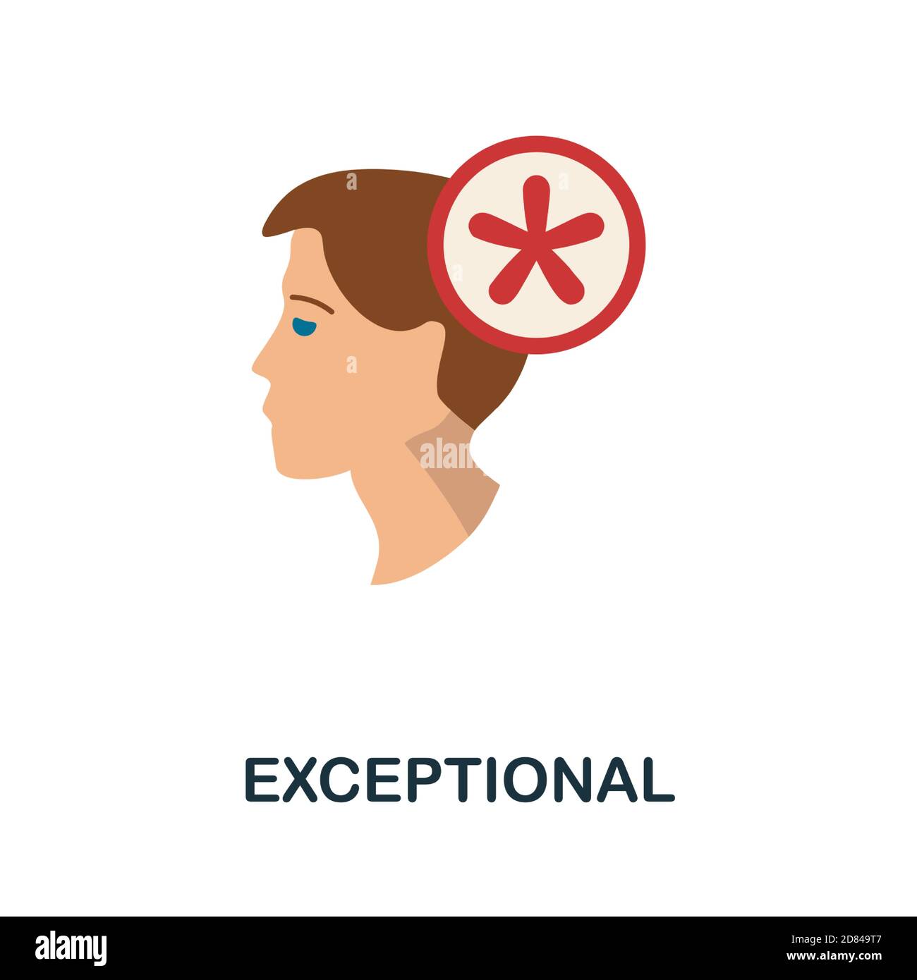 Exceptional icon. Simple element from core values collection. Creative ...