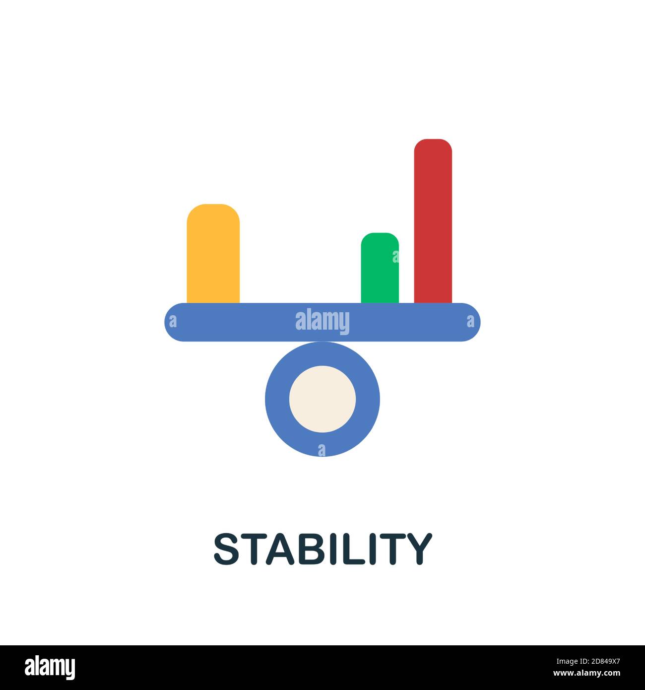 Stability icon. Simple element from core values collection. Creative ...