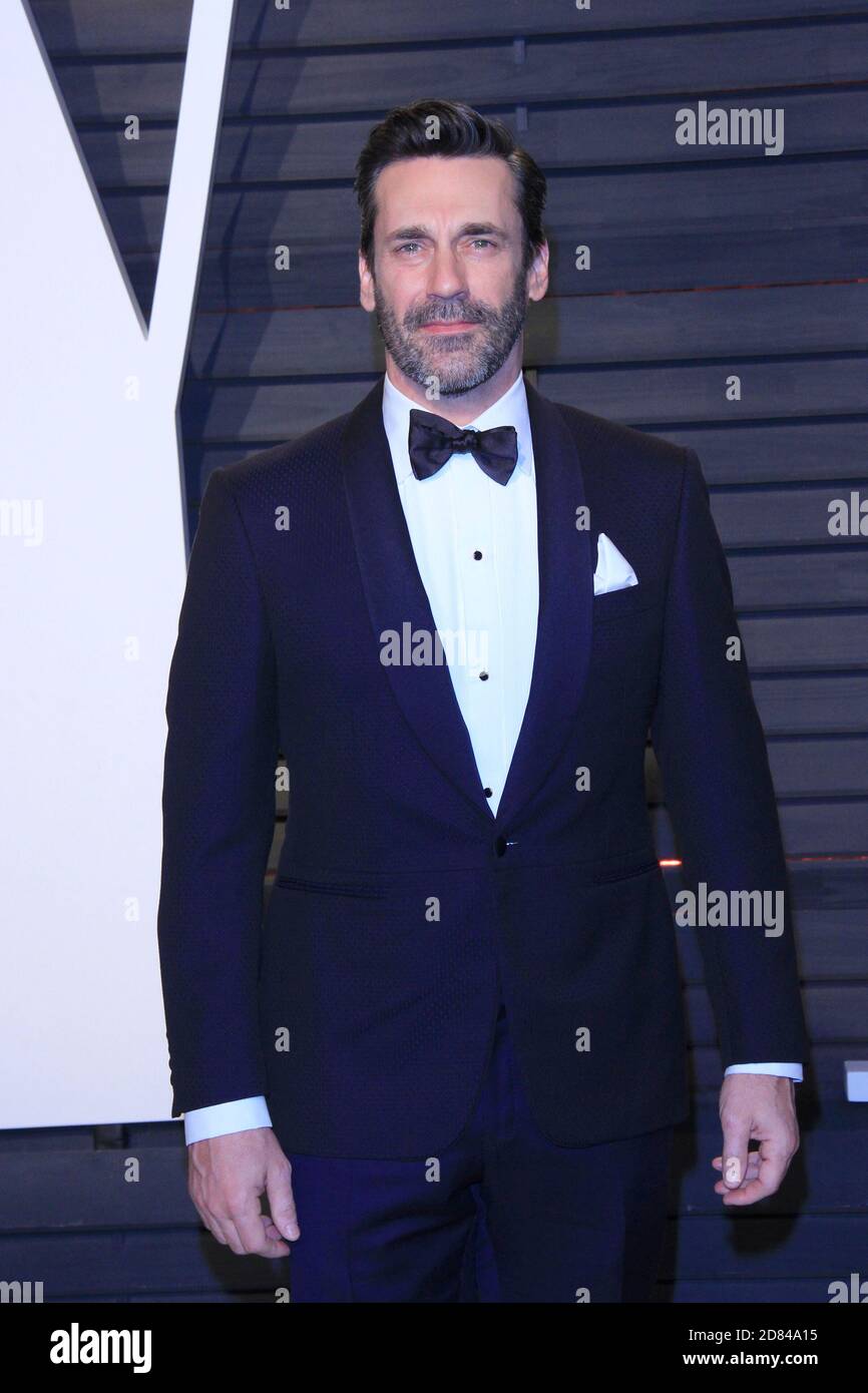 LOS ANGELES - FEB 26: Jon Hamm at the 2017 Vanity Fair Oscar Party at ...