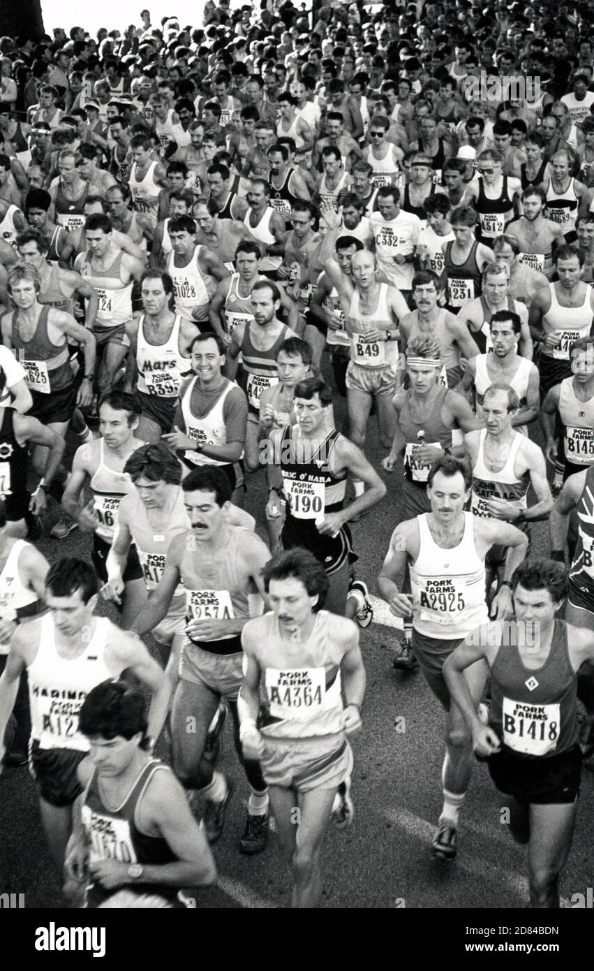 Robin Hood marathon, Nottingham UK 1987 Stock Photo - Alamy