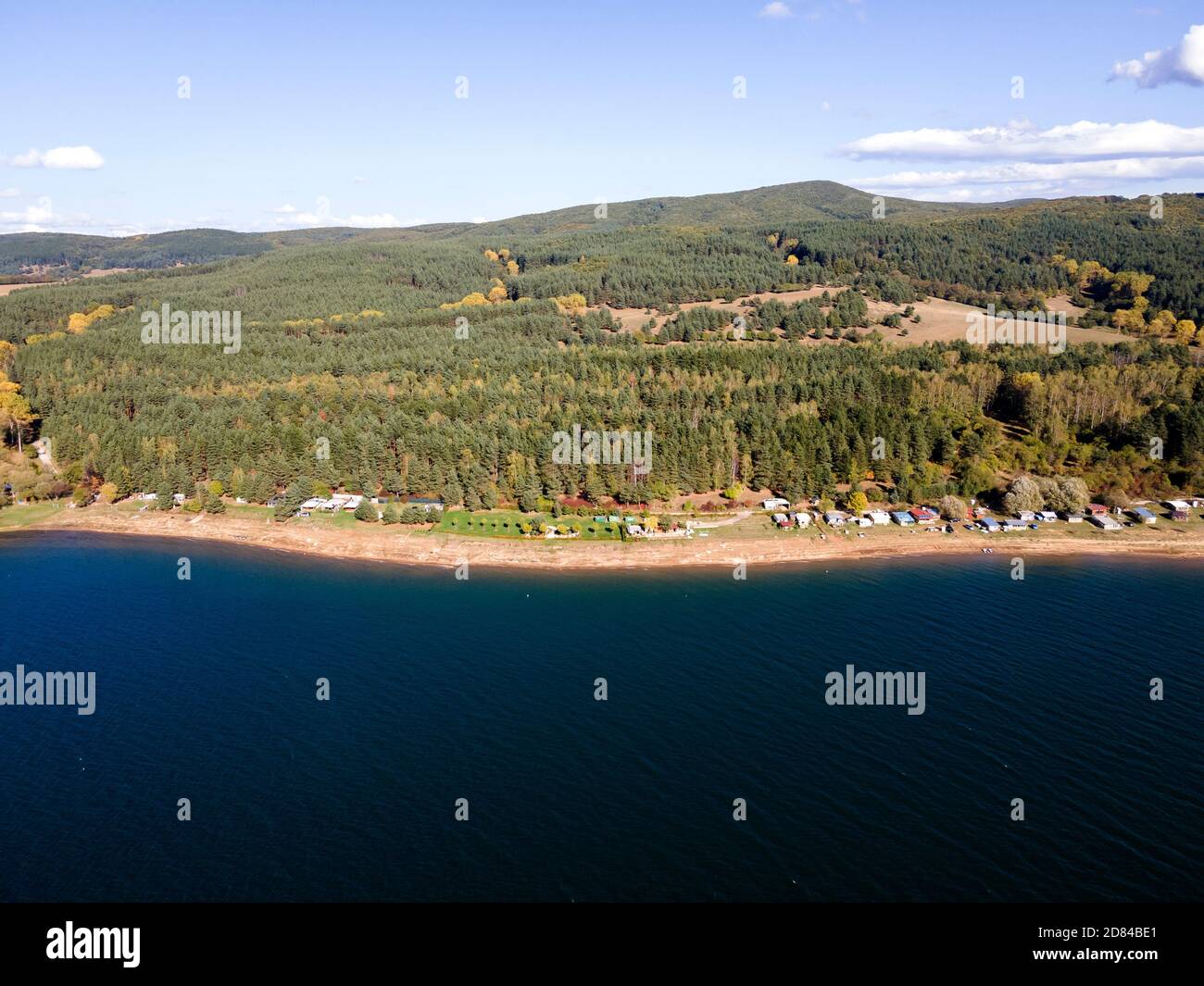 Aerial view of Iskar Reservoir near city of Sofia, Bulgaria Stock Photo ...