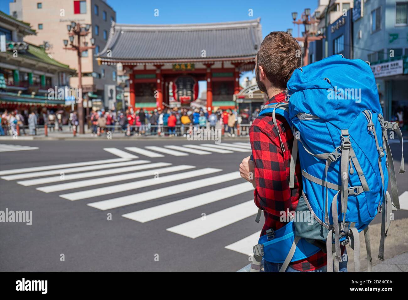 Caucasian man visiting Tokyo, Japan Stock Photo - Alamy