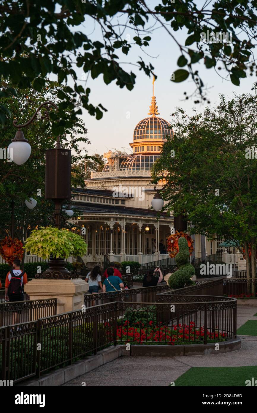 The Crystal Palace restaurant catches golden morning sunlight through ...