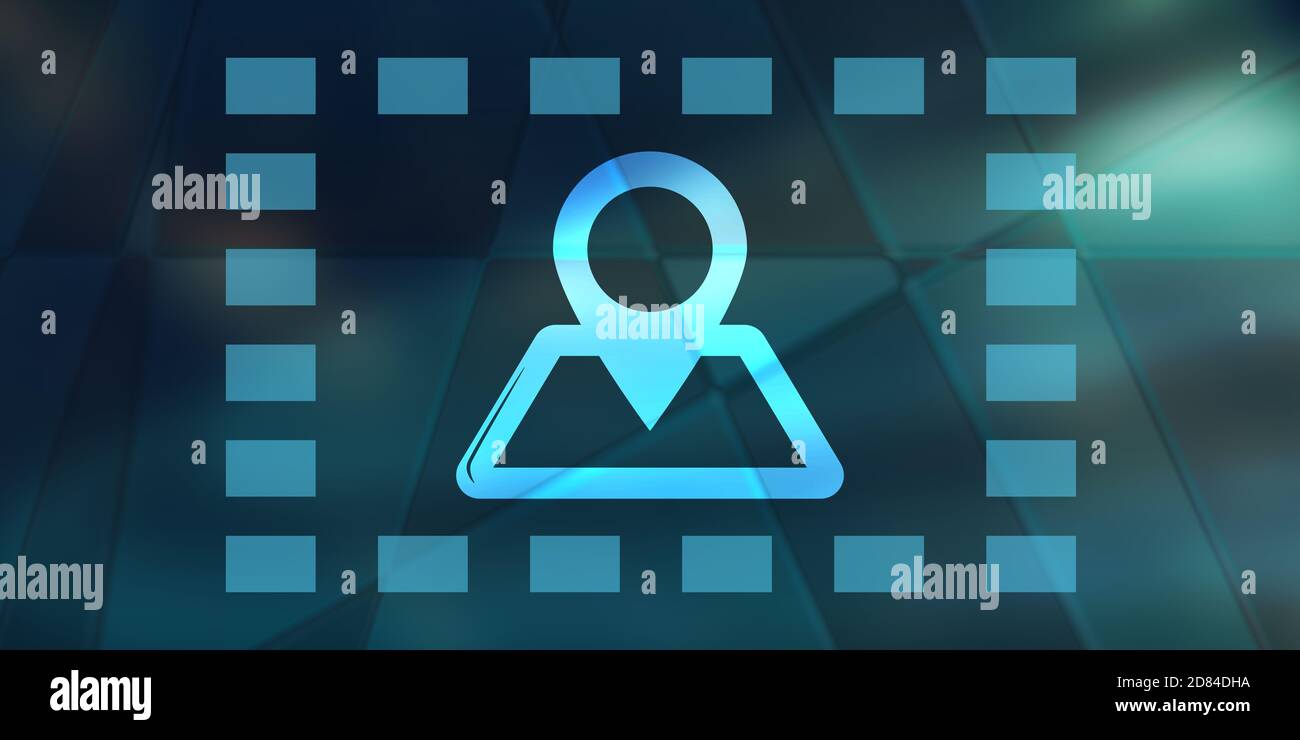 Illustration of a navigation system concept Stock Photo - Alamy
