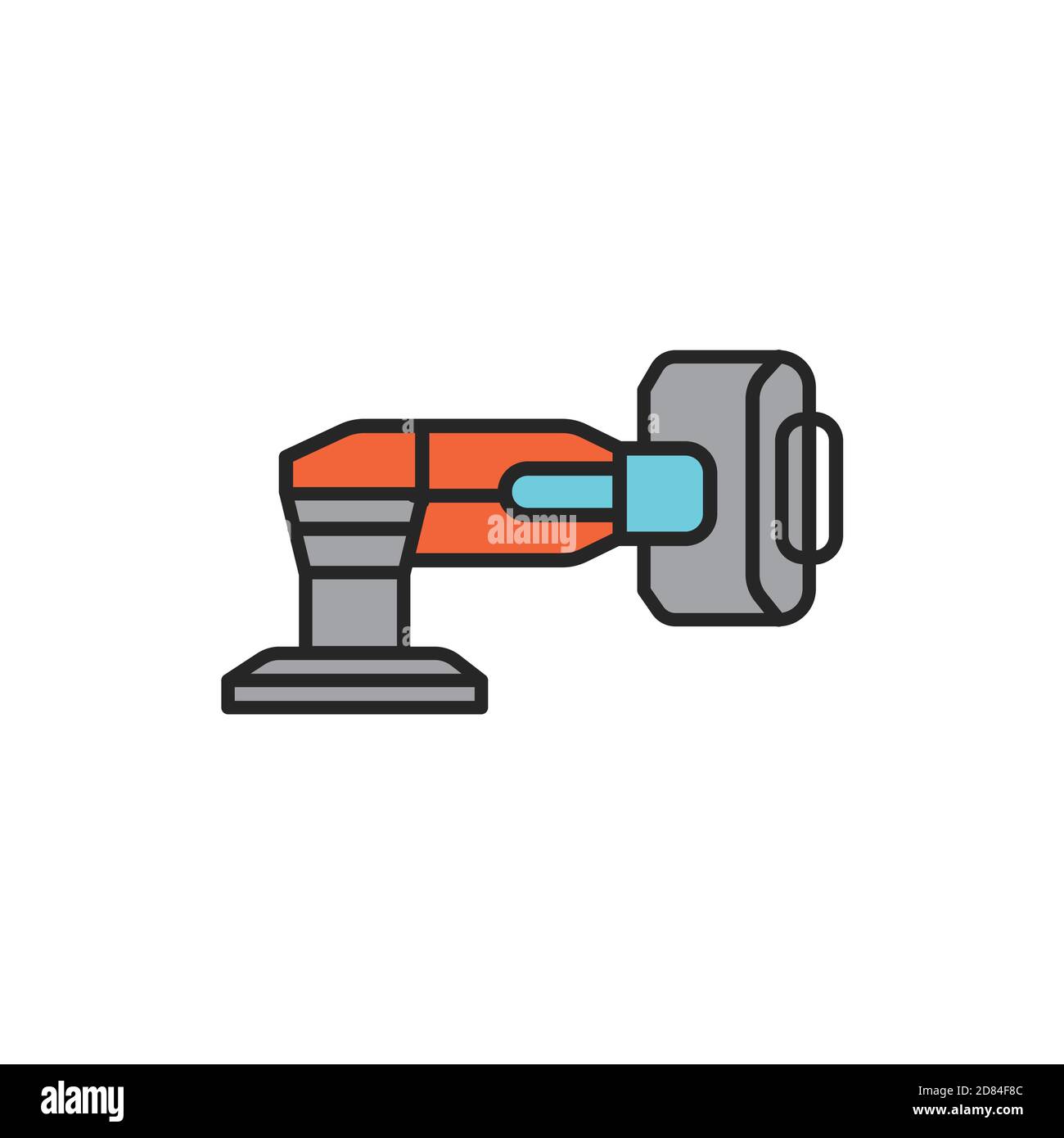 Electric sanding machine color line icon. Pictogram for web page ...