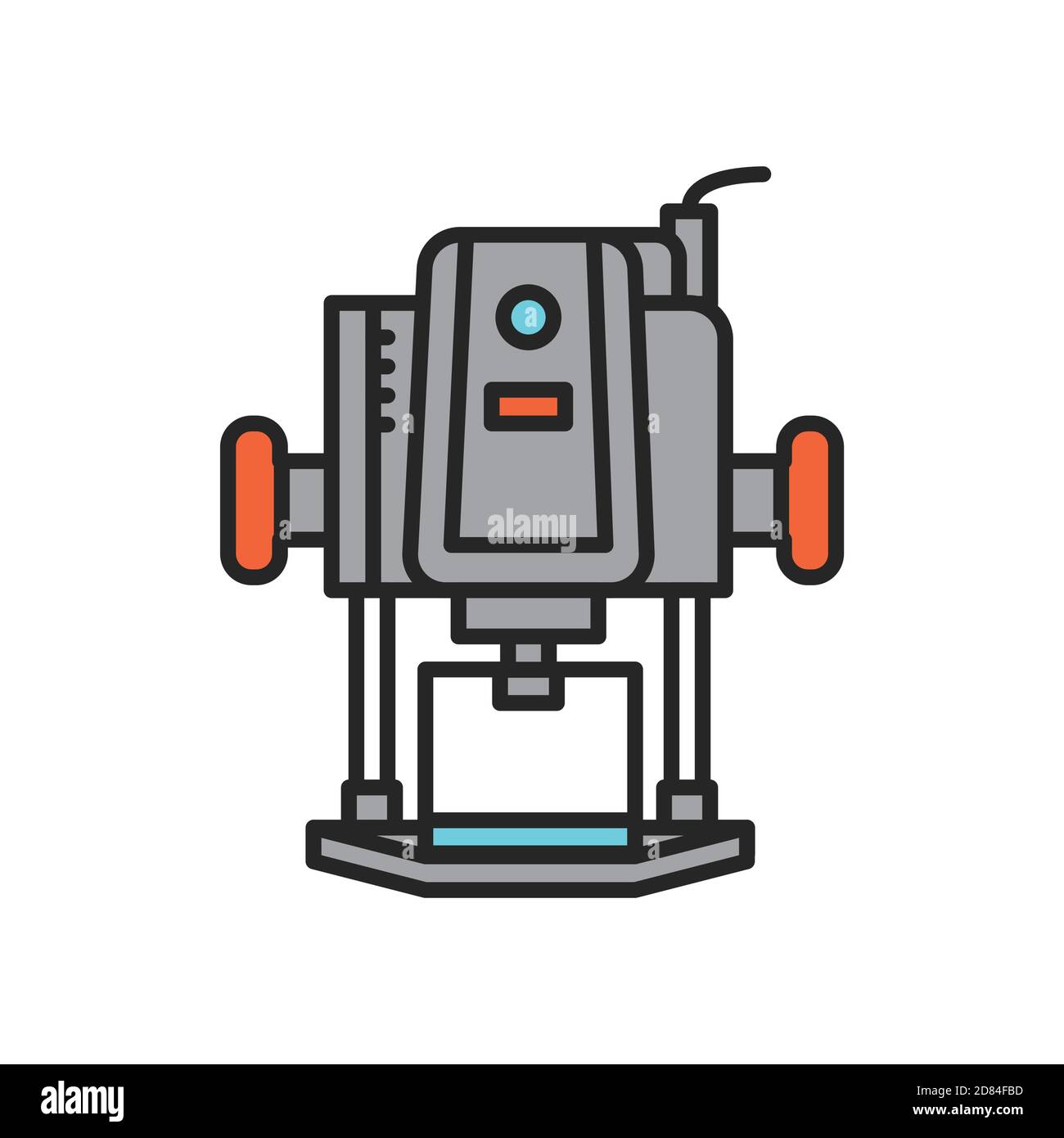 Electric router color line icon. Pictogram for web page, mobile app ...