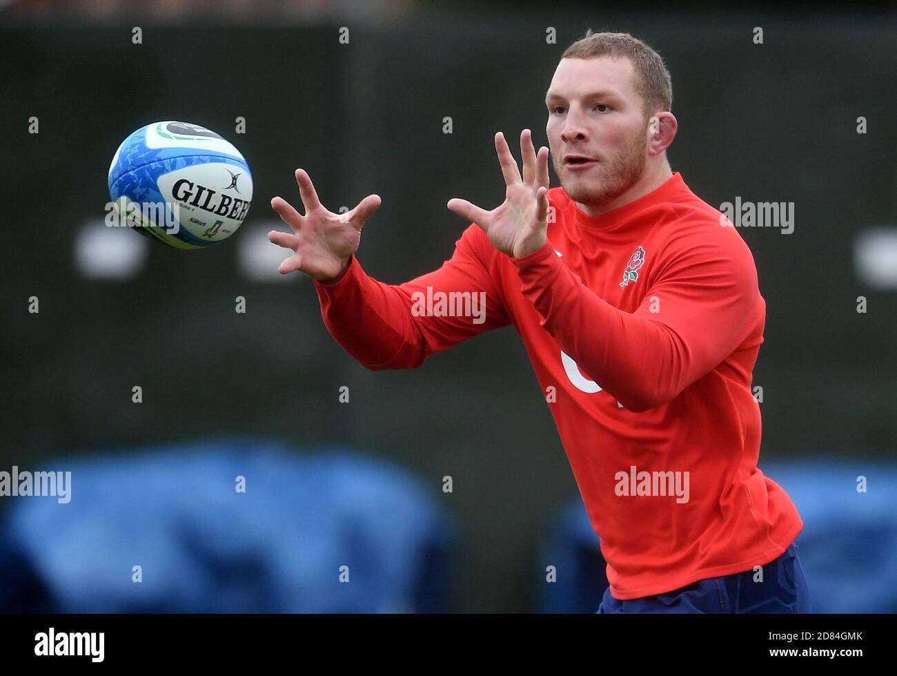 England's Sam Underhill during the training session at The Lensbury ...