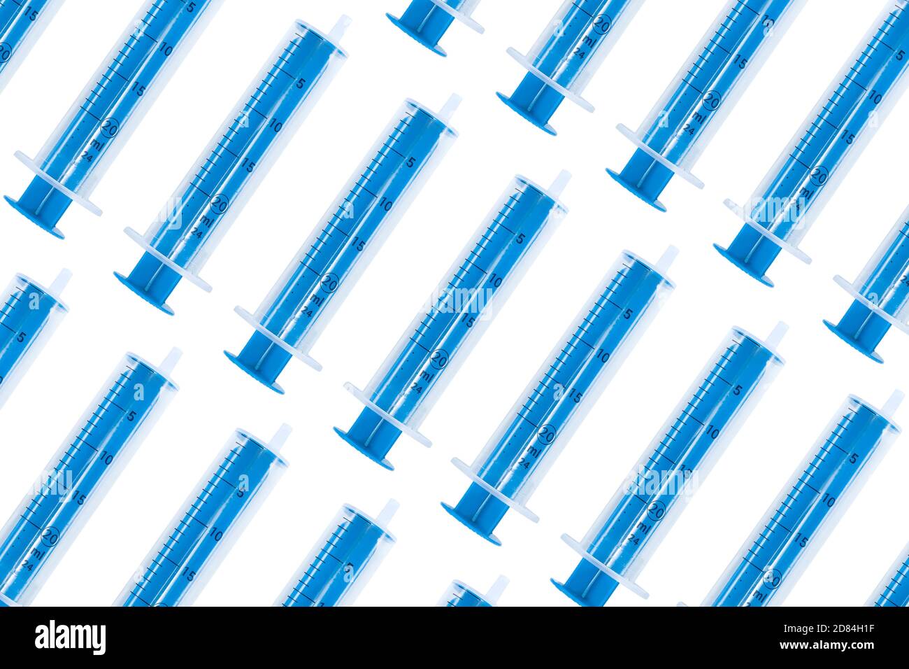 lot of medical syringes. isolated on a white background Stock Photo - Alamy