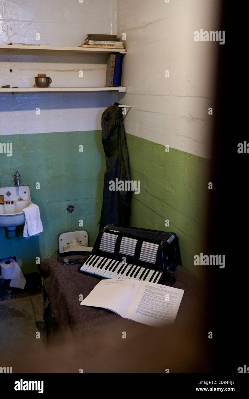 Cell Interior at Alcatraz Prison, San Francisco, California, USA Stock ...