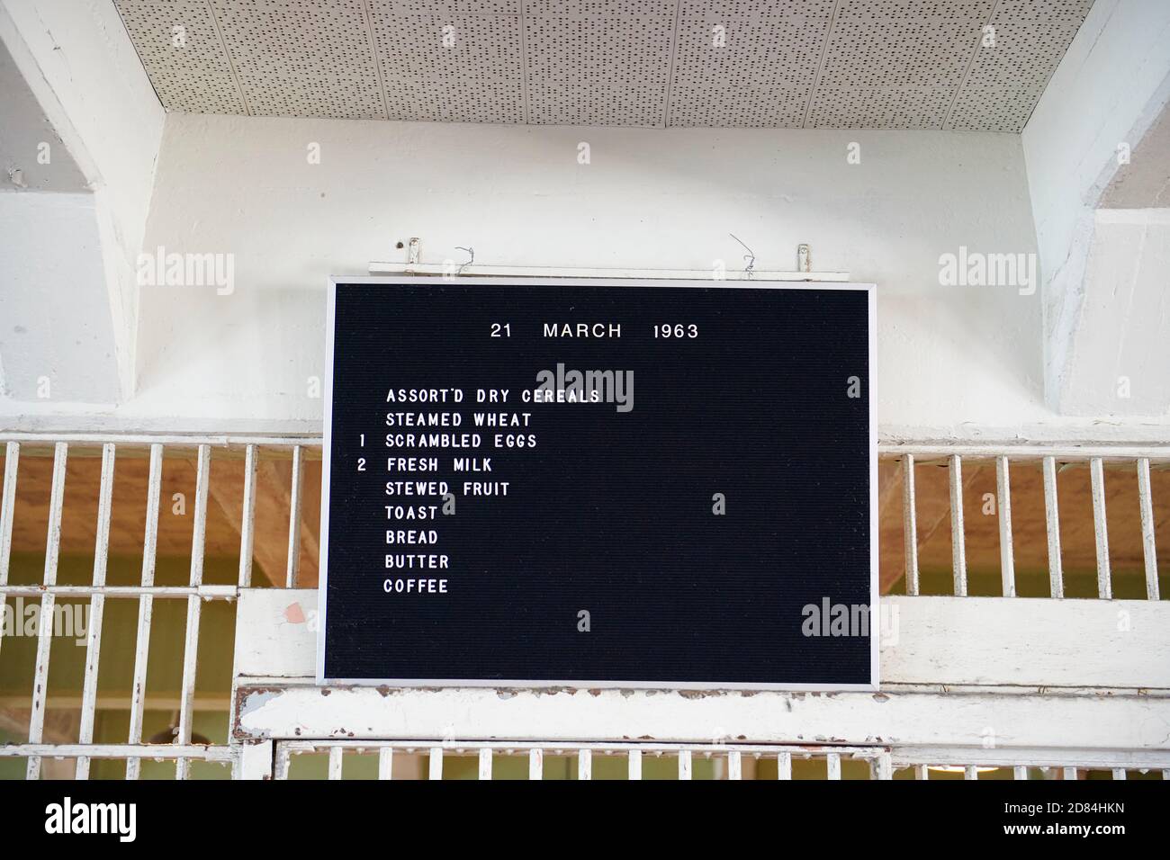 Dining Area, Alcatraz Prison, San Francisco, California, USA Stock ...