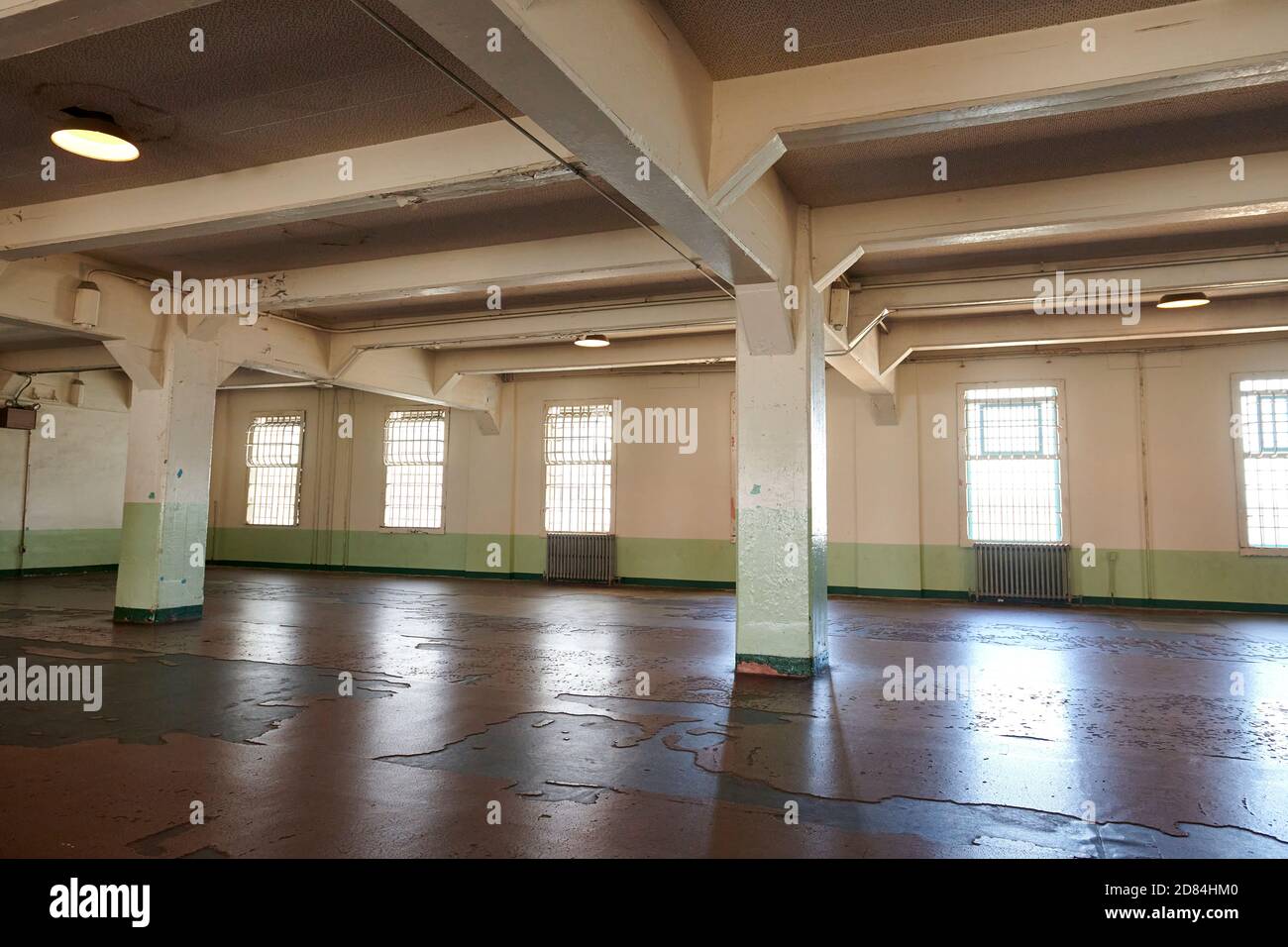 Dining Area, Alcatraz Prison, San Francisco, California, USA Stock ...