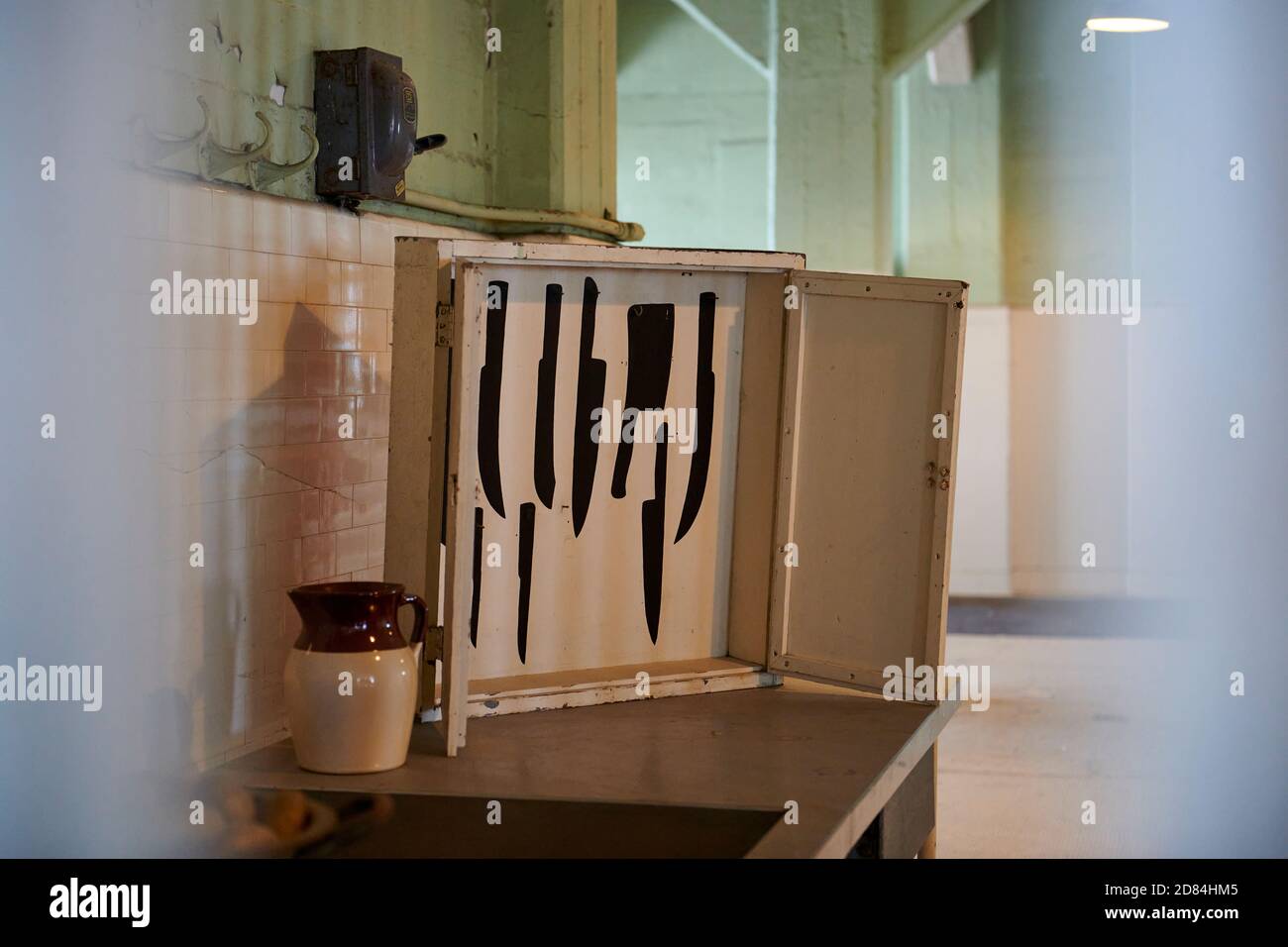 Dining Area, Alcatraz Prison, San Francisco, California, USA Stock ...