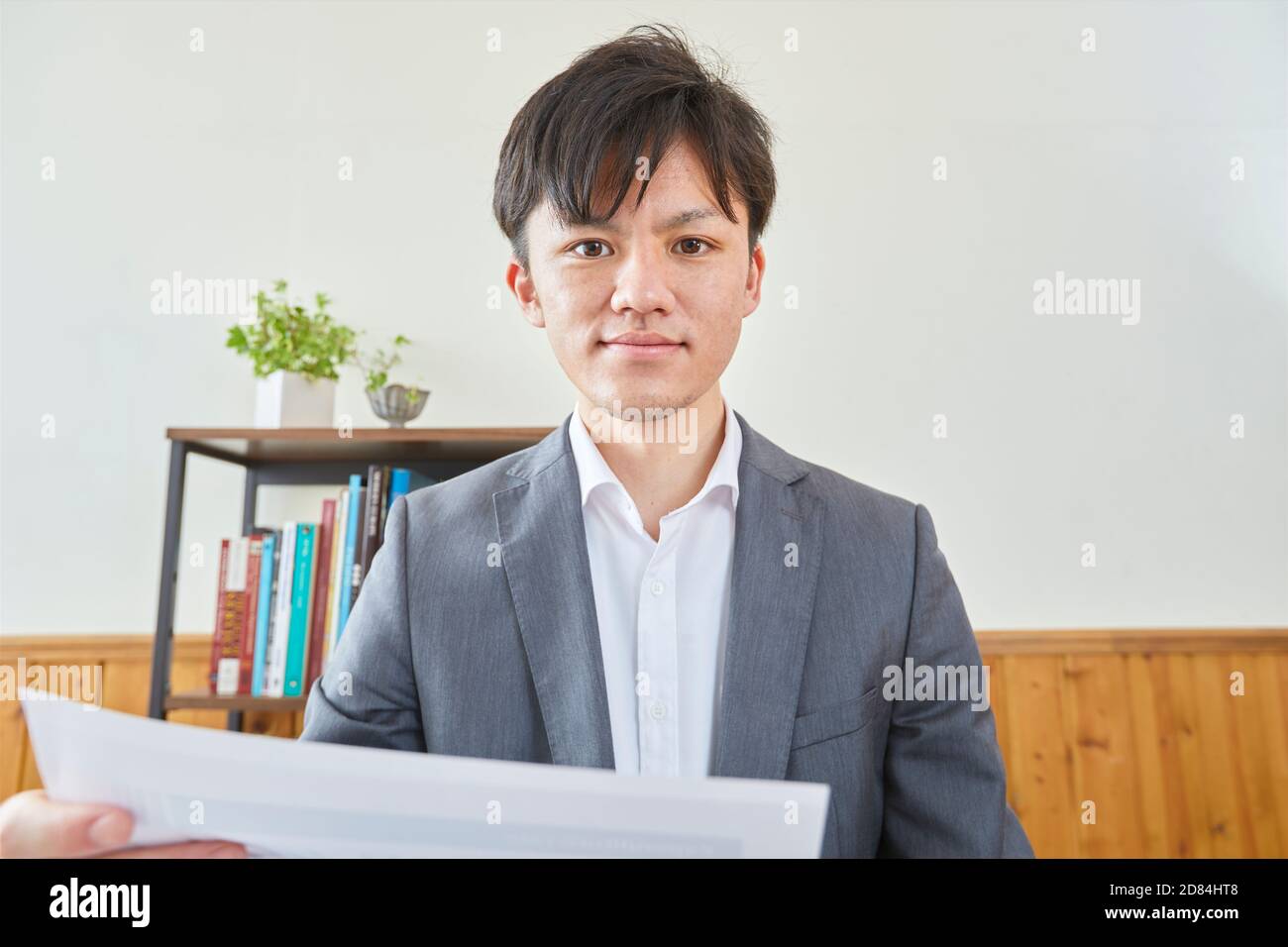 Japanese man working from home Stock Photo - Alamy
