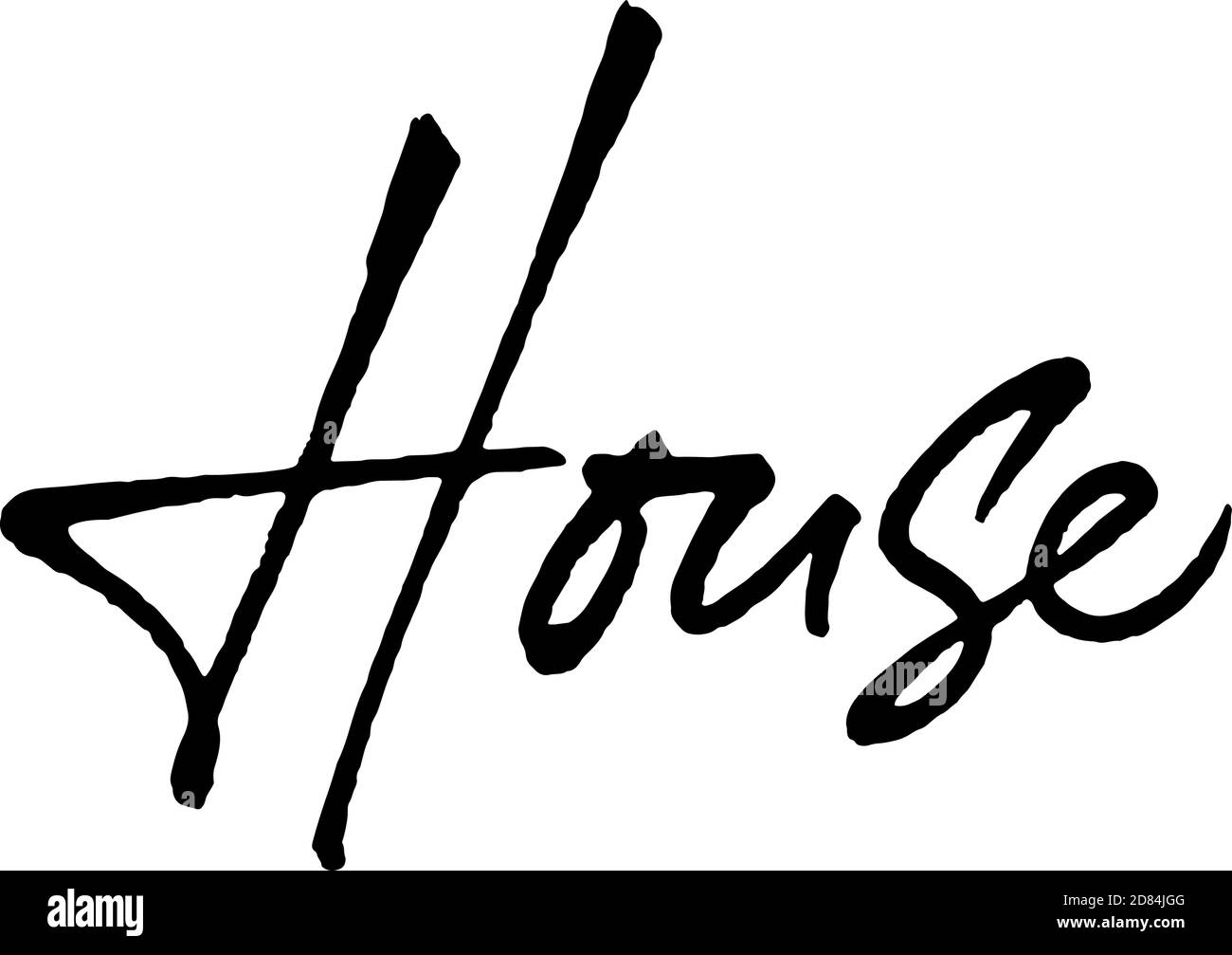 House vector lettering Stock Vector Image & Art - Alamy