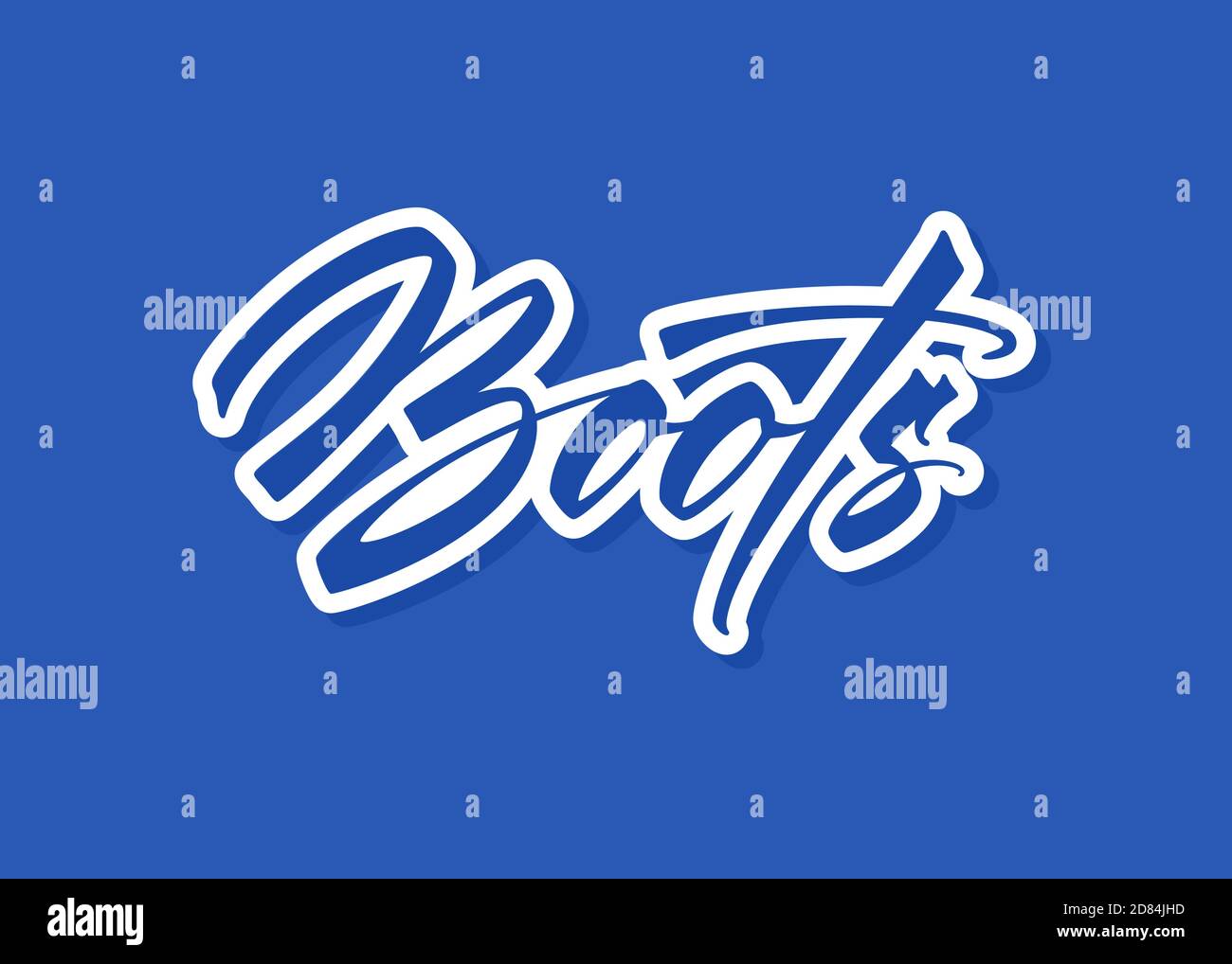 Boots vector lettering Stock Vector Image & Art - Alamy