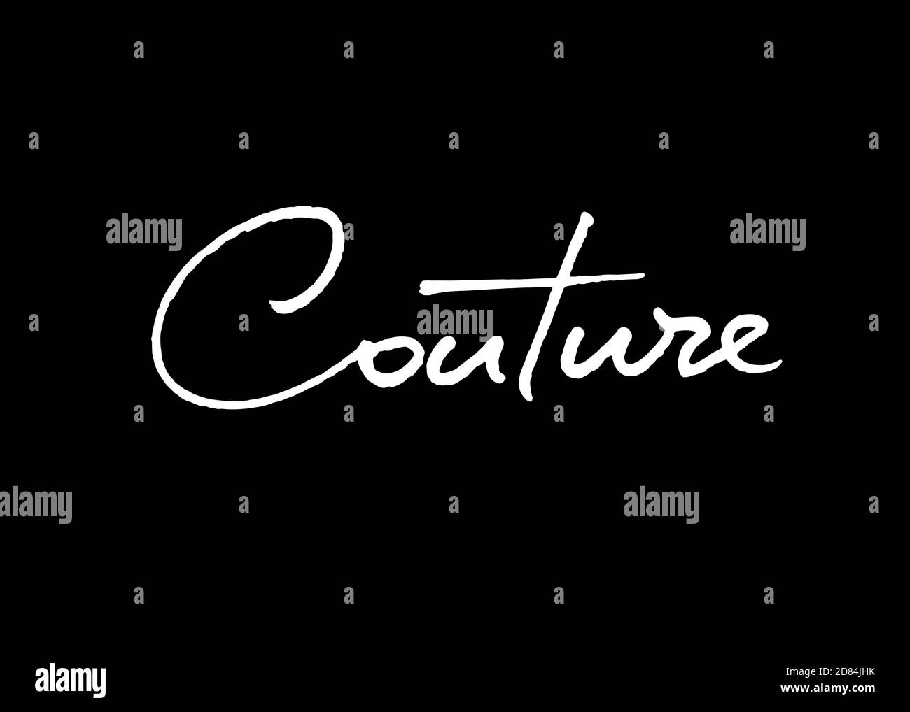 Couture vector lettering Stock Vector Image & Art - Alamy