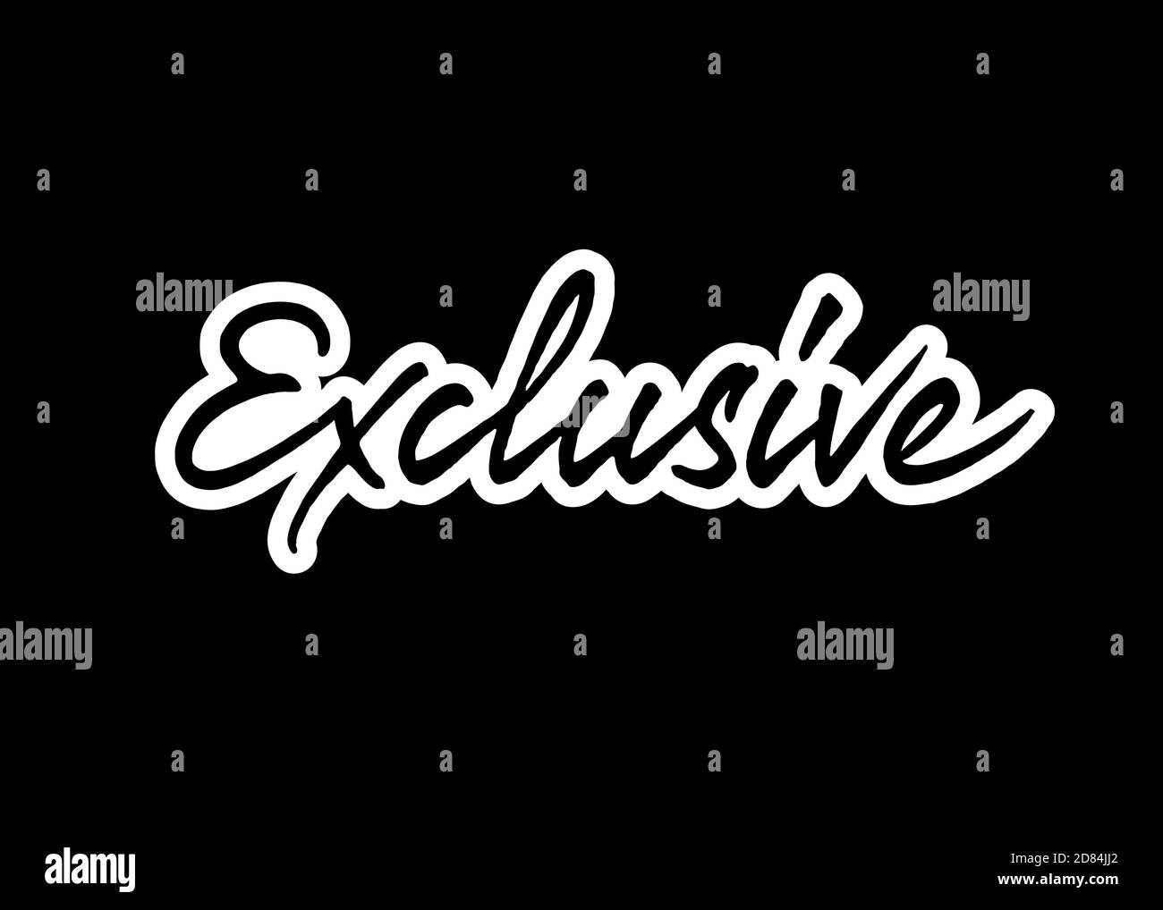 Exclusive vector lettering Stock Vector Image & Art - Alamy