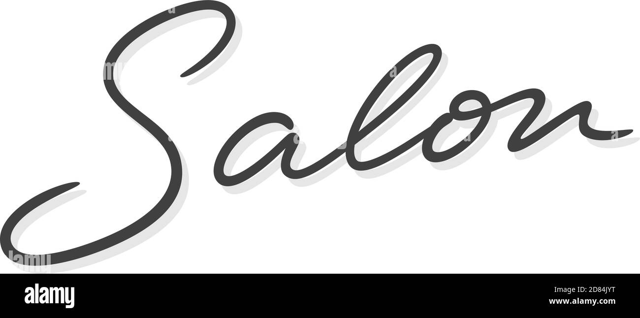 Salon vector lettering Stock Vector Image & Art - Alamy