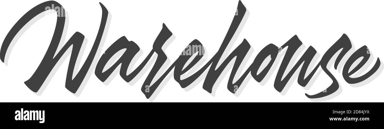Warehouse vector lettering Stock Vector Image & Art - Alamy