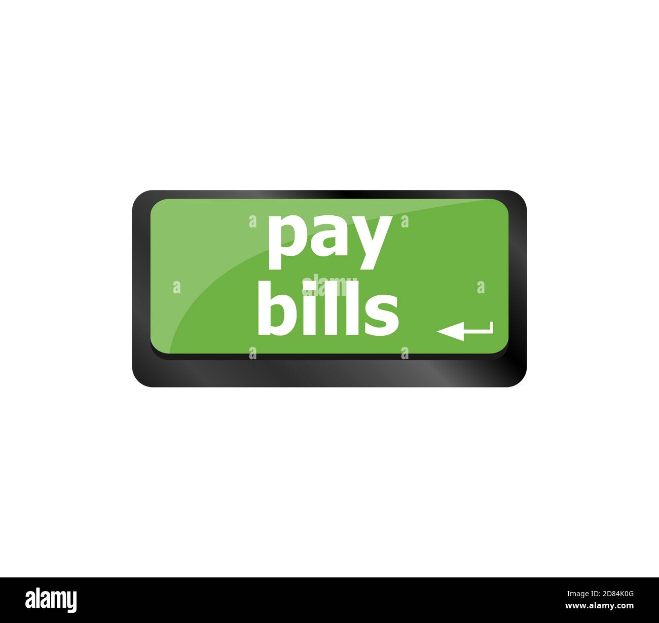 pay bills button on the computer keyboard key Stock Photo - Alamy