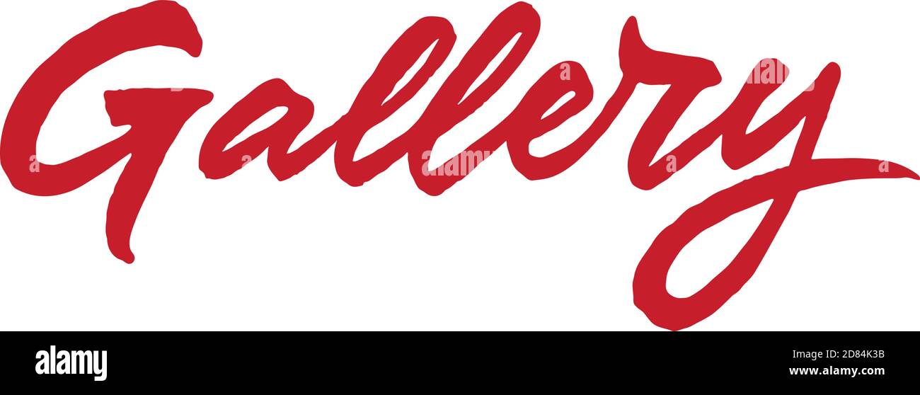 Gallery vector lettering Stock Vector Image & Art - Alamy