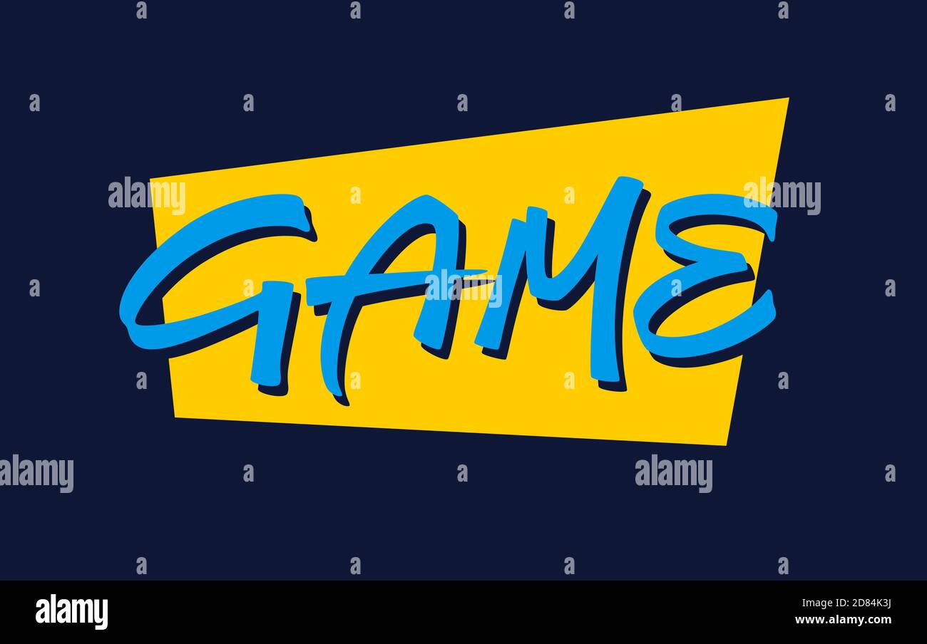 Word game logo hi-res stock photography and images - Alamy