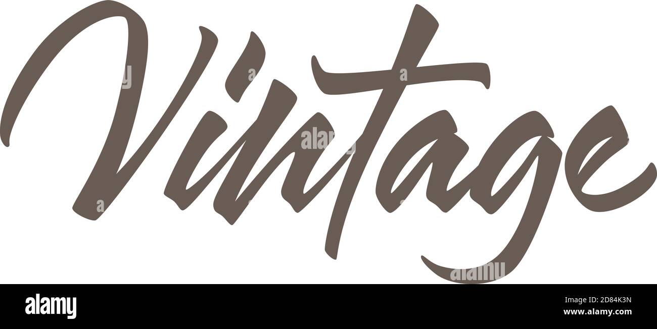 Vintage signage lettering Cut Out Stock Images & Pictures - Alamy