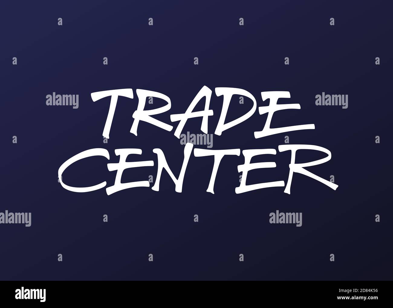 Trade Center vector lettering Stock Vector Image & Art - Alamy