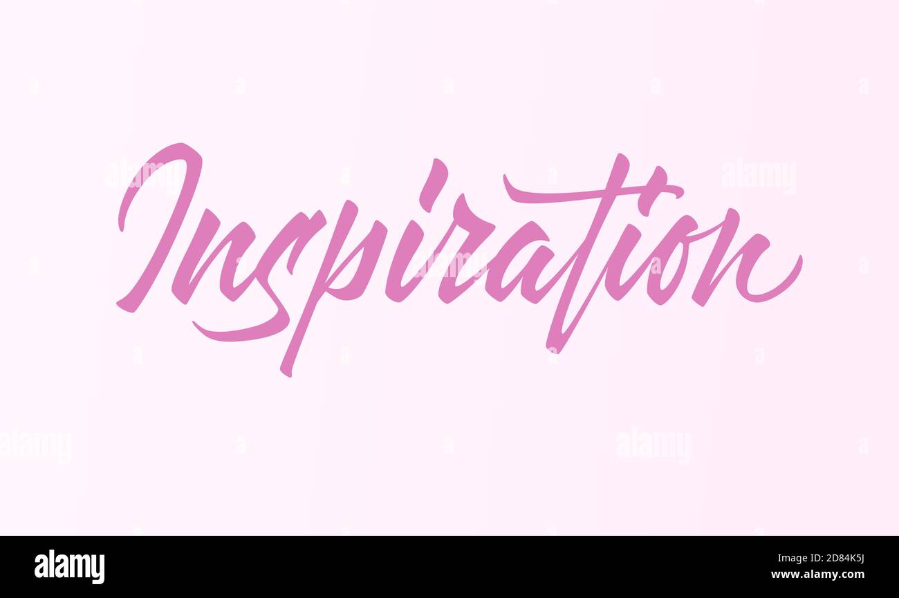 Inspiration vector lettering Stock Vector Image & Art - Alamy