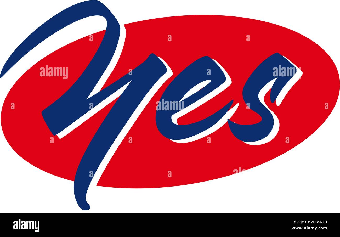 Yes handwriting Stock Vector Images - Alamy