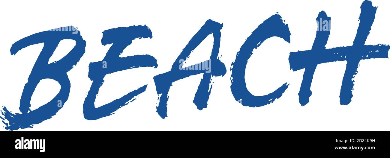 Beach vector lettering Stock Vector Image & Art - Alamy