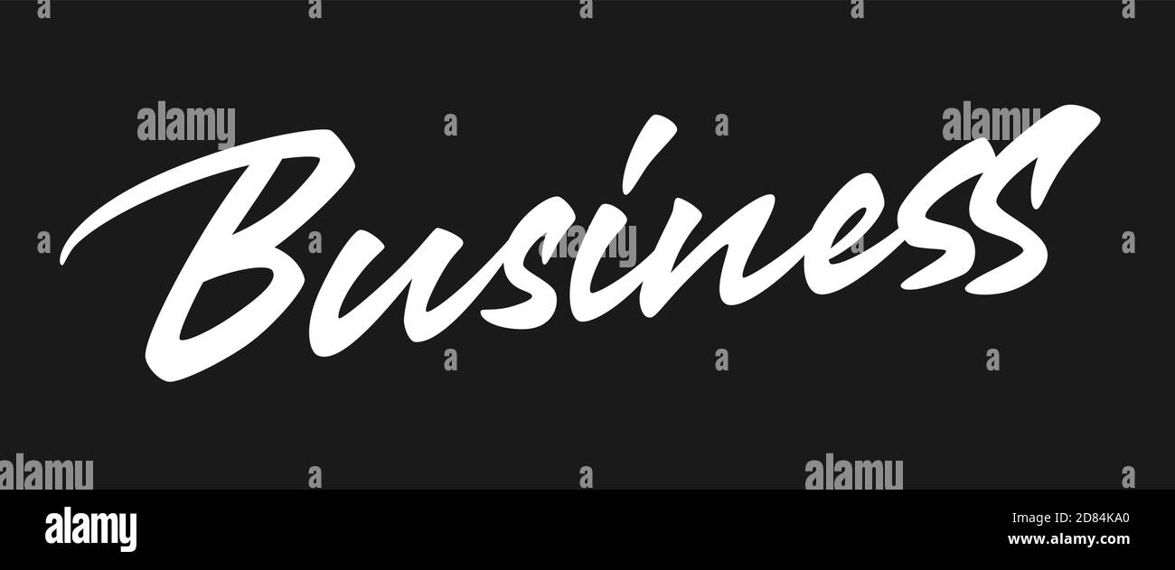 Business vector lettering Stock Vector Image & Art - Alamy