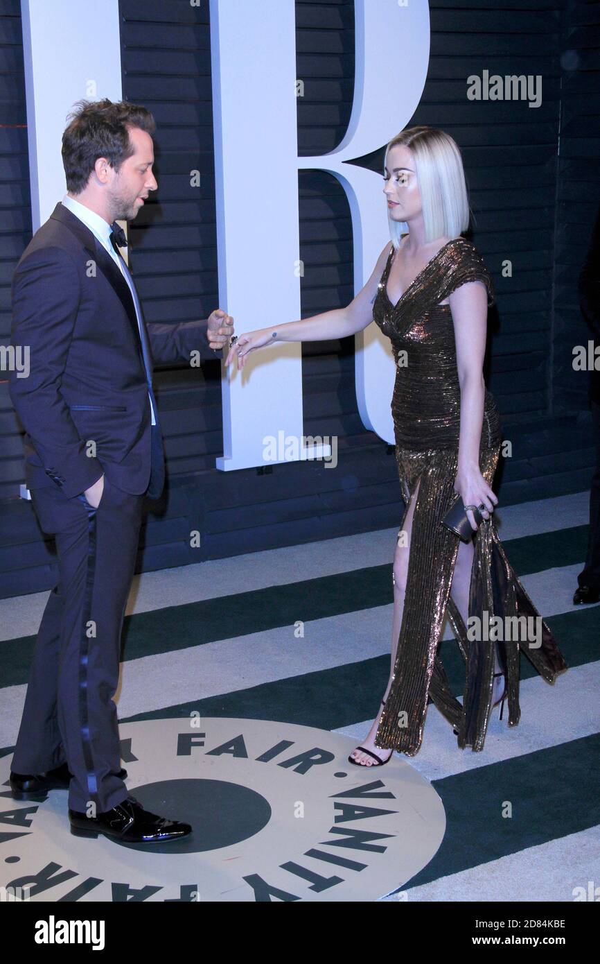 LOS ANGELES - FEB 26: Derek Blasberg, Katy Perry at the 2017 Vanity ...