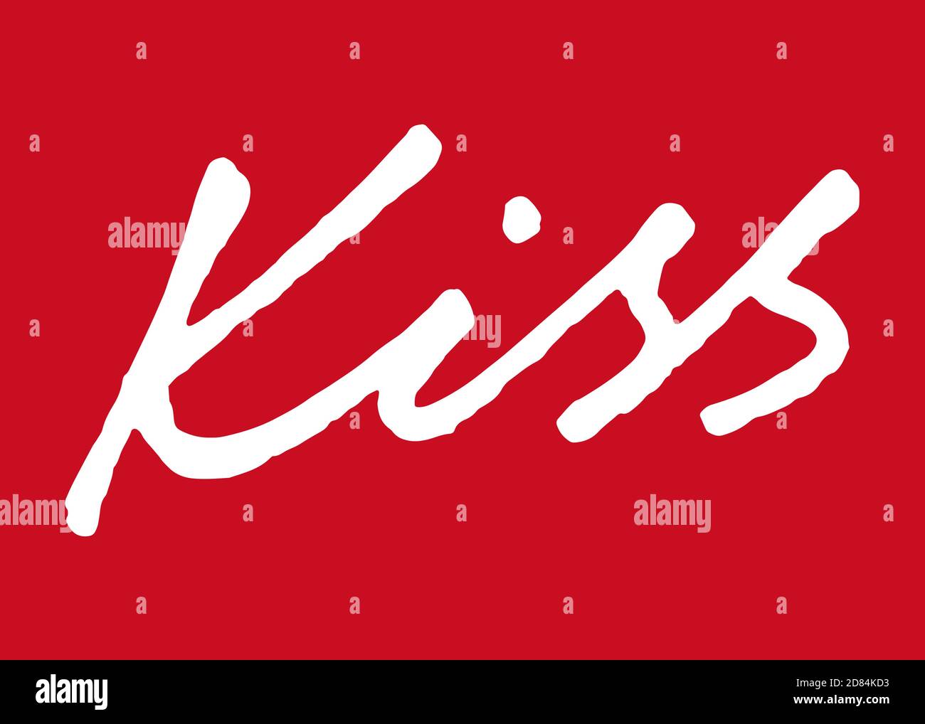 Kiss vector lettering Stock Vector Image & Art - Alamy