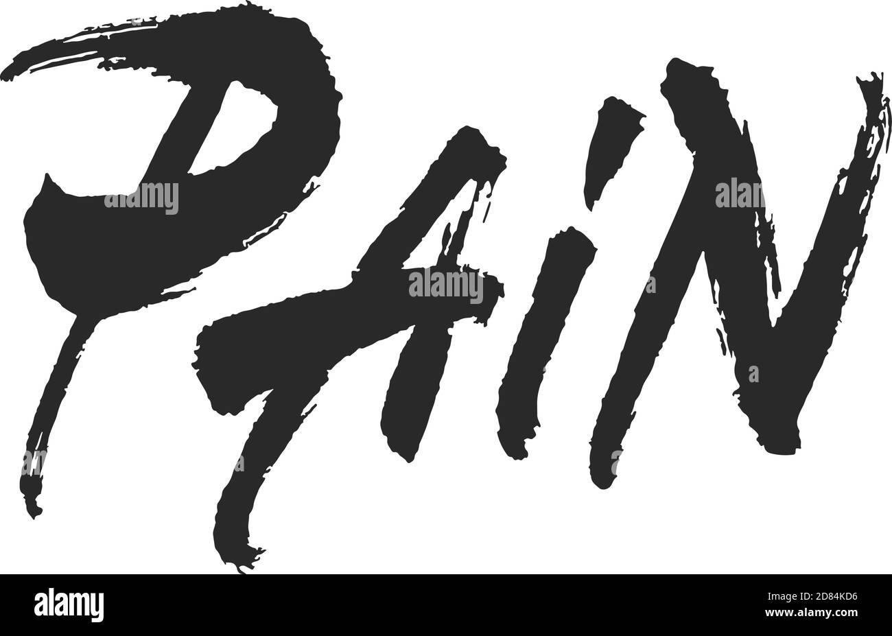 Pain vector lettering Stock Vector Image & Art - Alamy