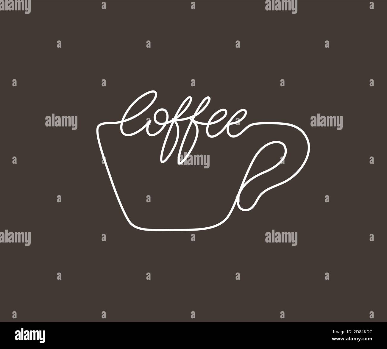 Text coffee cup on Stock Vector Images - Alamy