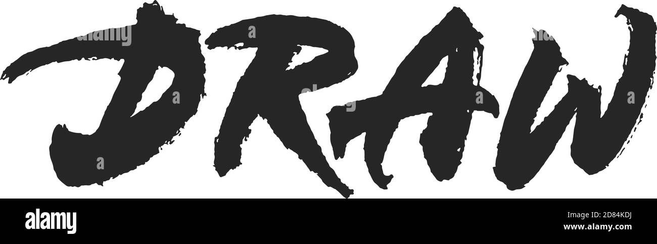 Draw vector lettering Stock Vector Image & Art - Alamy