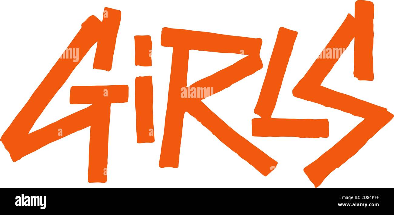 Girls typography hi-res stock photography and images - Alamy