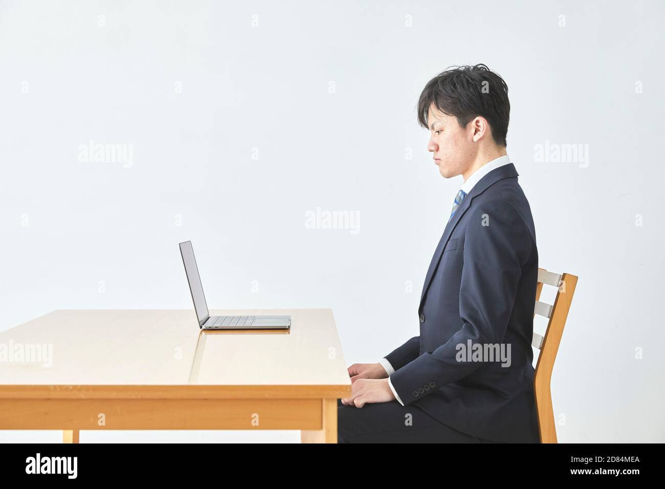 Japanese man working from home Stock Photo - Alamy