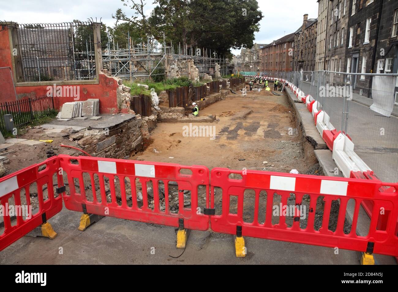 Archaeological dig at South Leith Parish Church in Constitution Street ...
