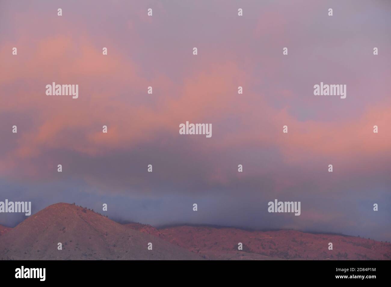 Beautiful Colored Sunset Stock Photo - Alamy