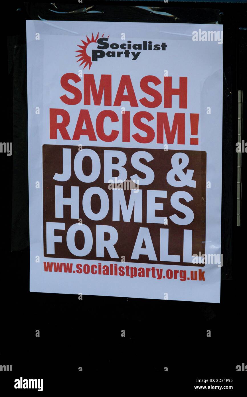 No to racism poster hi-res stock photography and images - Alamy