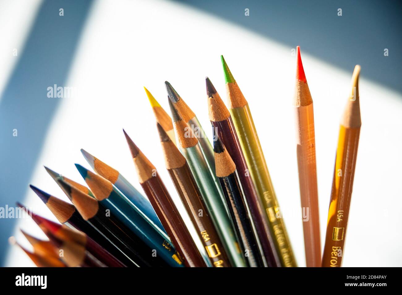 Colored Art Pencils Crayons Stock Photo - Alamy