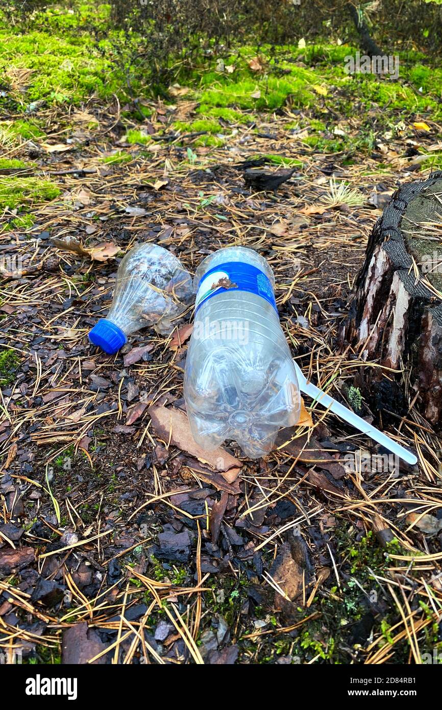 Plastic pollution forest hi-res stock photography and images - Alamy