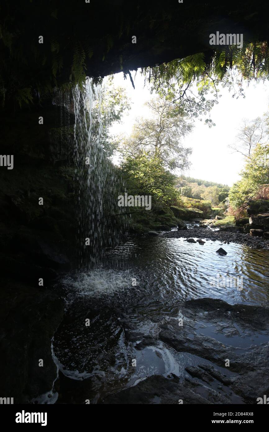 Biglees Waterfall, Fairlie, North Ayrshire, Scotland, UK, 01 Oct 2020 ...