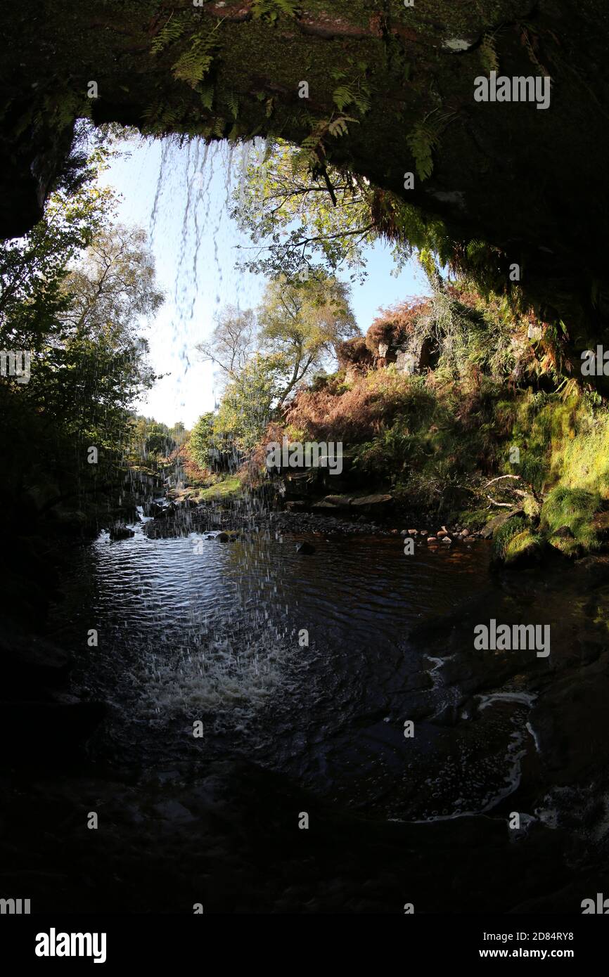 Biglees Waterfall, Fairlie, North Ayrshire, Scotland, UK, 01 Oct 2020 ...